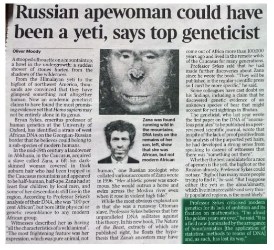 Oxford scientist analyzed DNA of Russian “ape woman” | Pumpkin Person