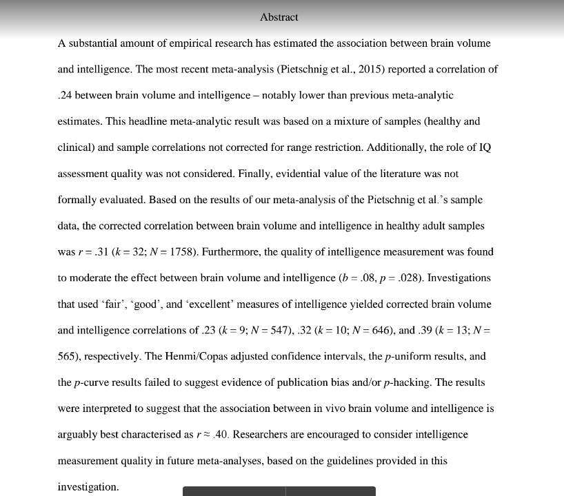 The brain-size IQ correlation comes roaring back to life! | Pumpkin Person